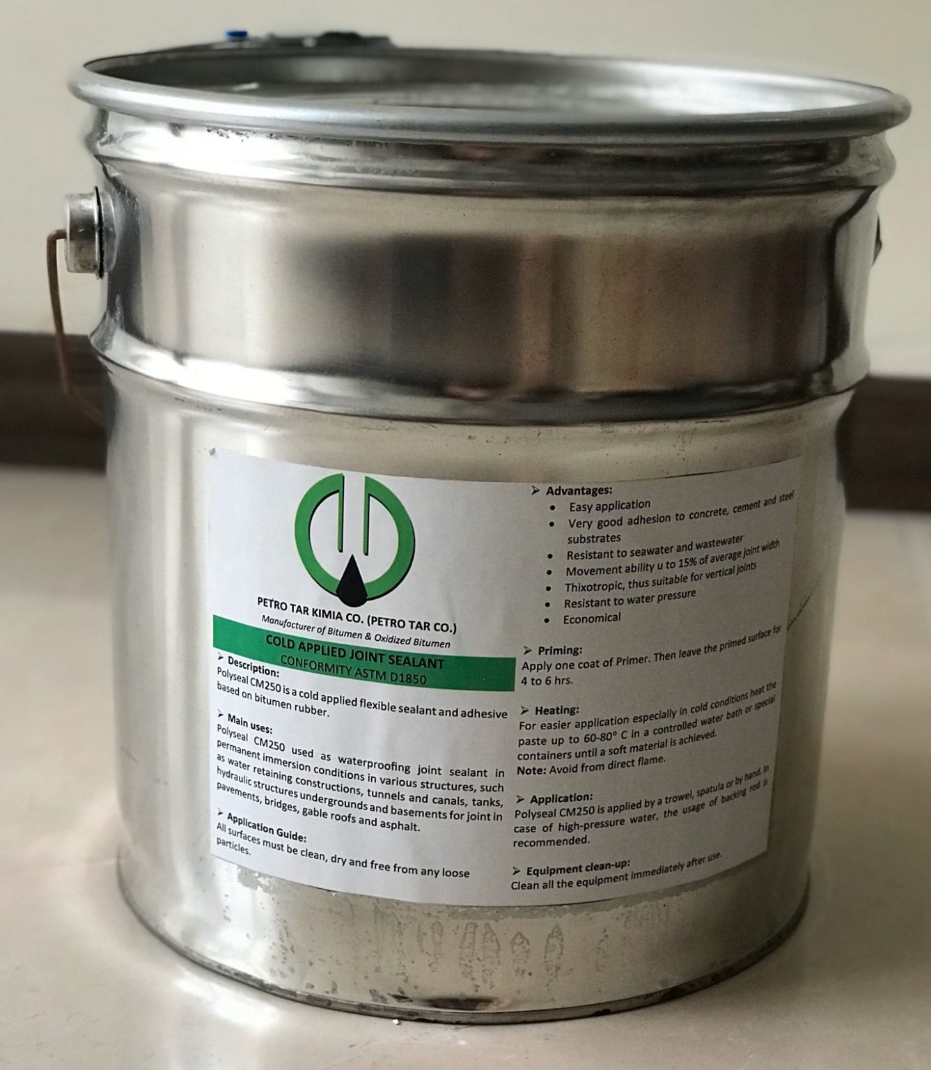 MASTIC - COLD APPLIED - PETRO TAR CO.